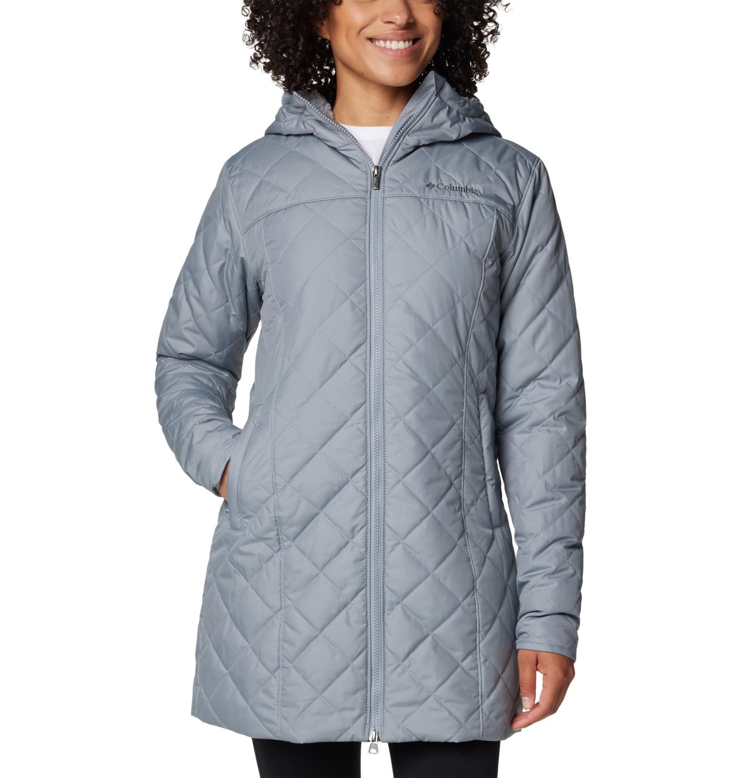 Columbia Women's Copper Crest II Long Jacket, Tradewinds Grey, Medium ...