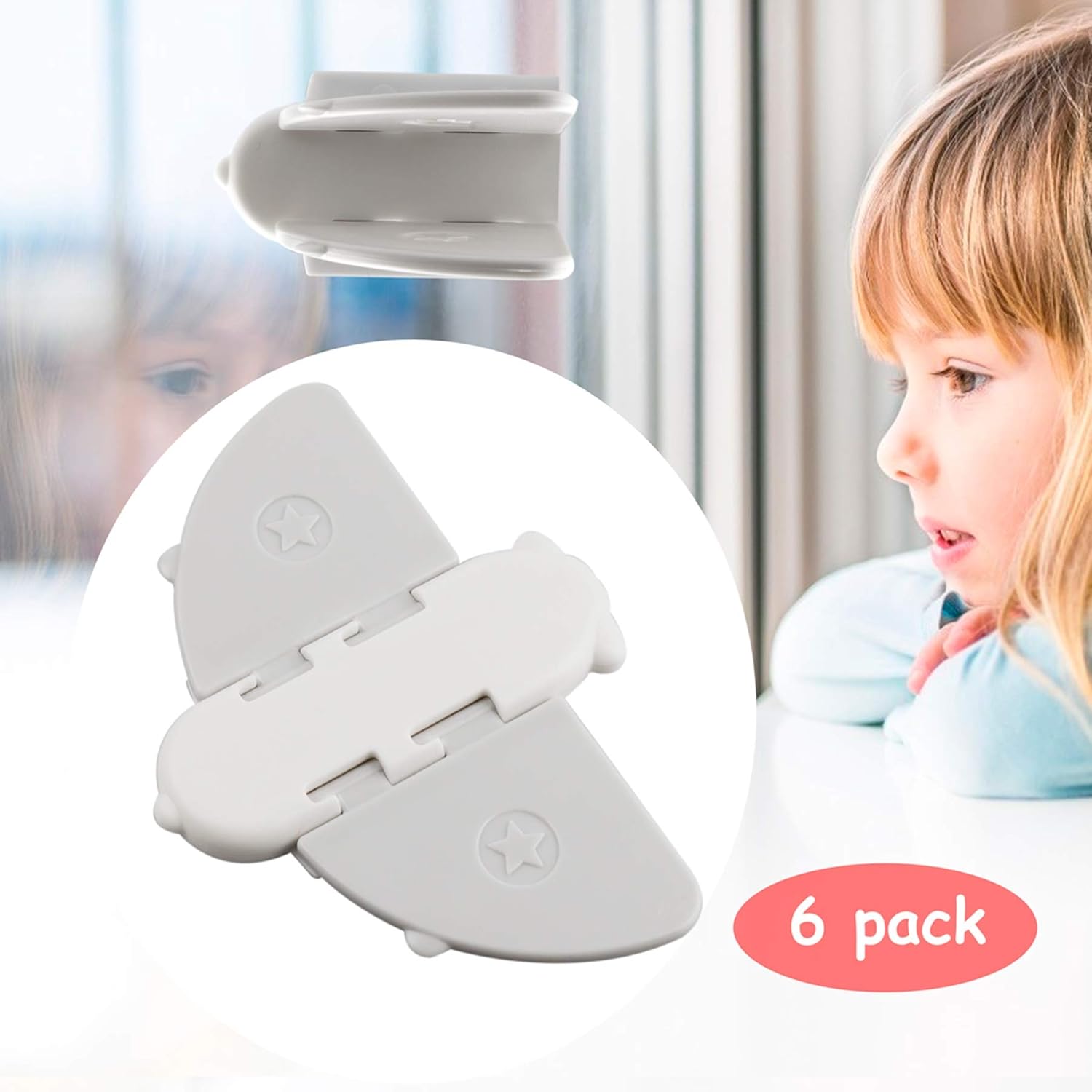 6 Pack Window Locks, Sliding Window Lock Child Security Super Adhesive ...