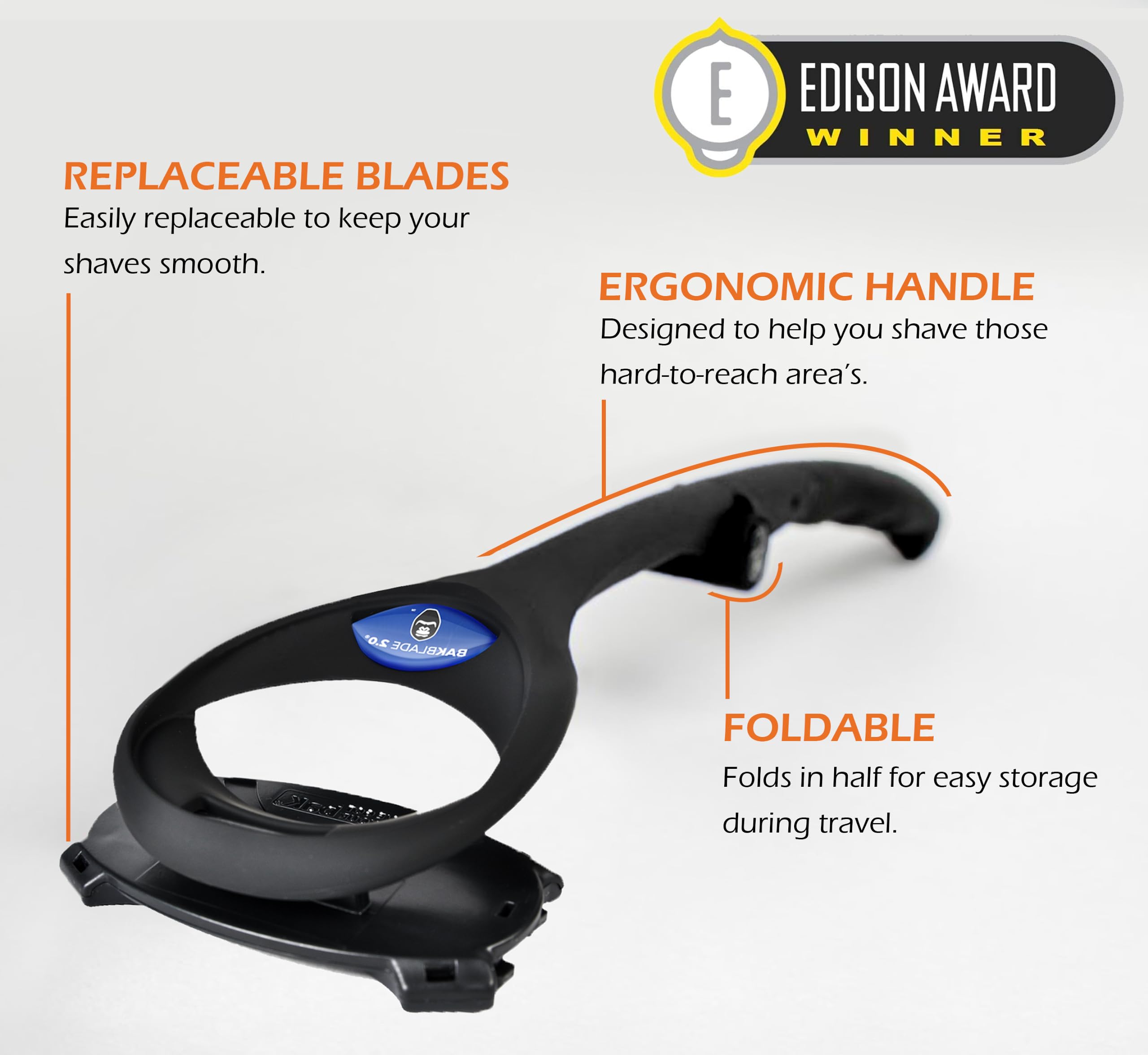 baKblade 2.0 Back Shavers for Men: The DIY Back Hair Shaver for Men ...