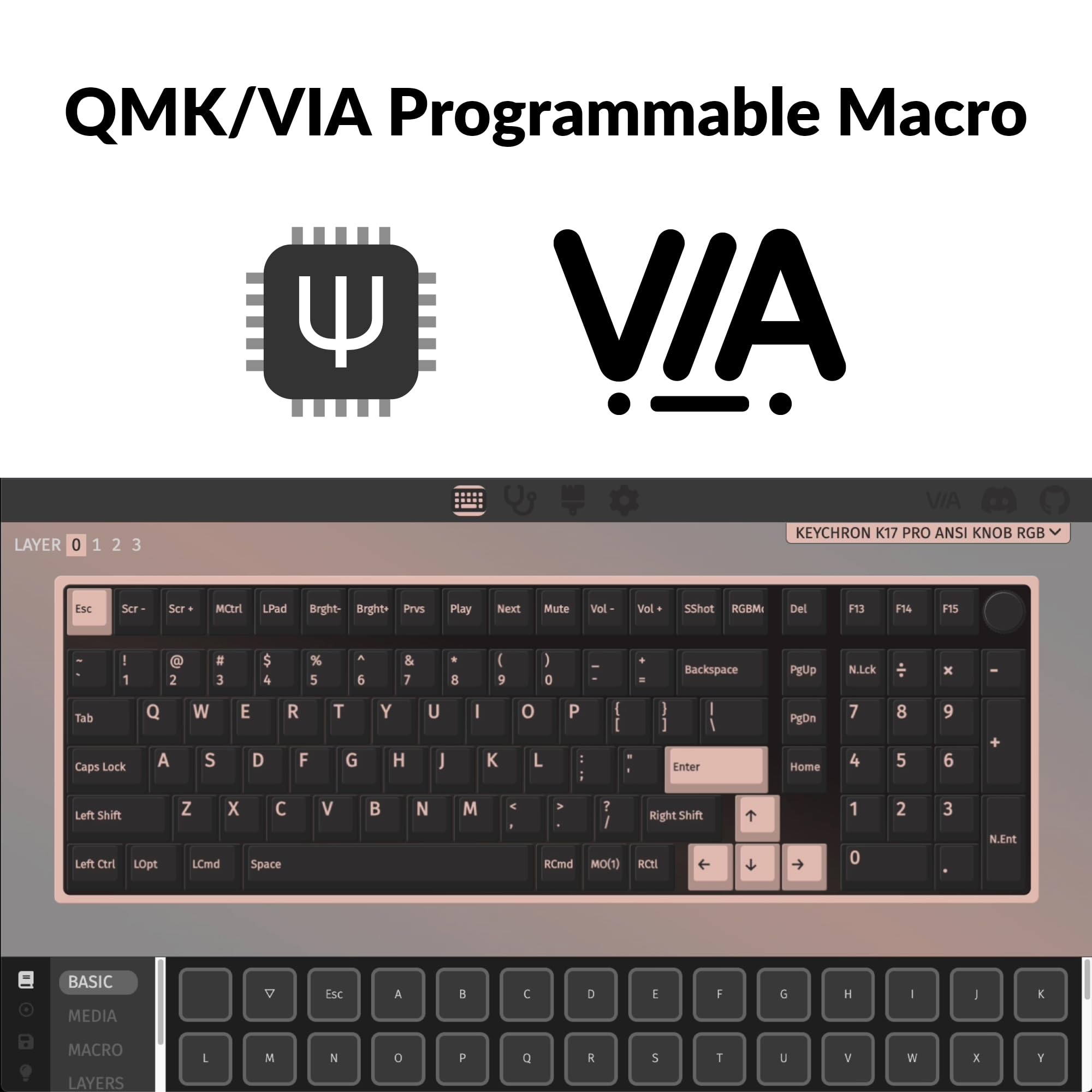 Mua Keychron K17 Pro Wireless/Wired Custom Mechanical Keyboard Ultra ...