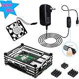 Amazon.com: iUniker Raspberry Pi 3 B+ Case, Raspberry Pi Fan ABS Case With Cooling Fan ...