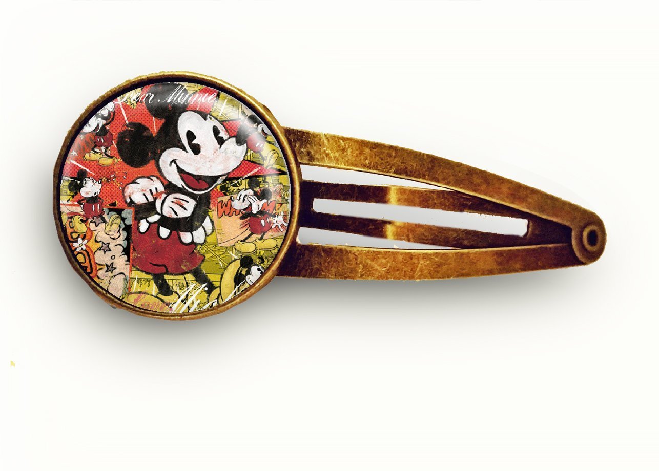 Amazon.com: Vintage Mickey Mouse Hair Clip: Handmade