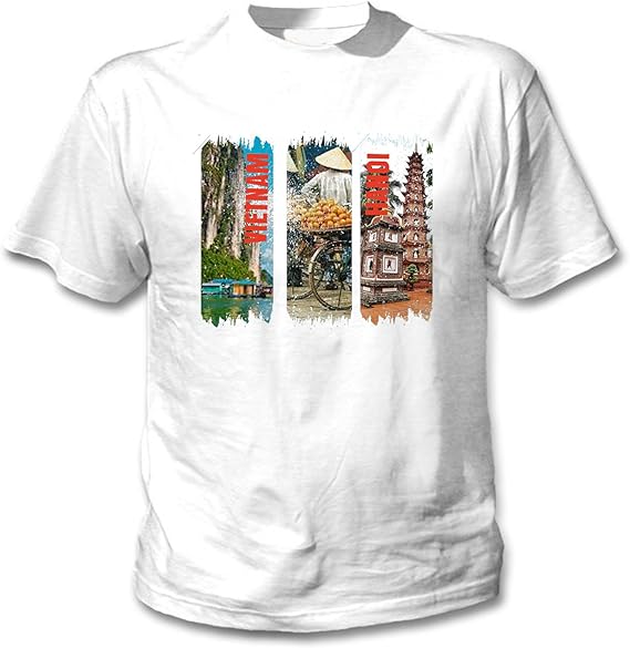 teesquare1st Men's Vietnam Hanoi White T-Shirt: Amazon.de: Bekleidung
