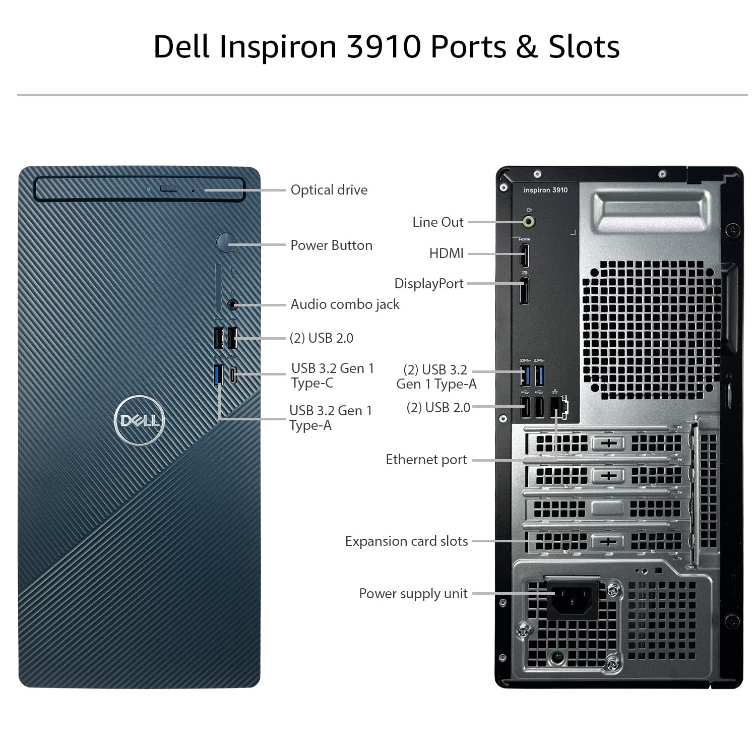 Mua Dell Inspiron 3910 Desktop Computer - 12th Gen Intel Core i7-12700 ...