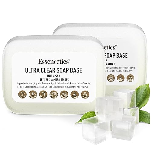 Clear Glycerin Soap Base Bulk 5lb - SLS Free, Vegan - Organic Melt and ...