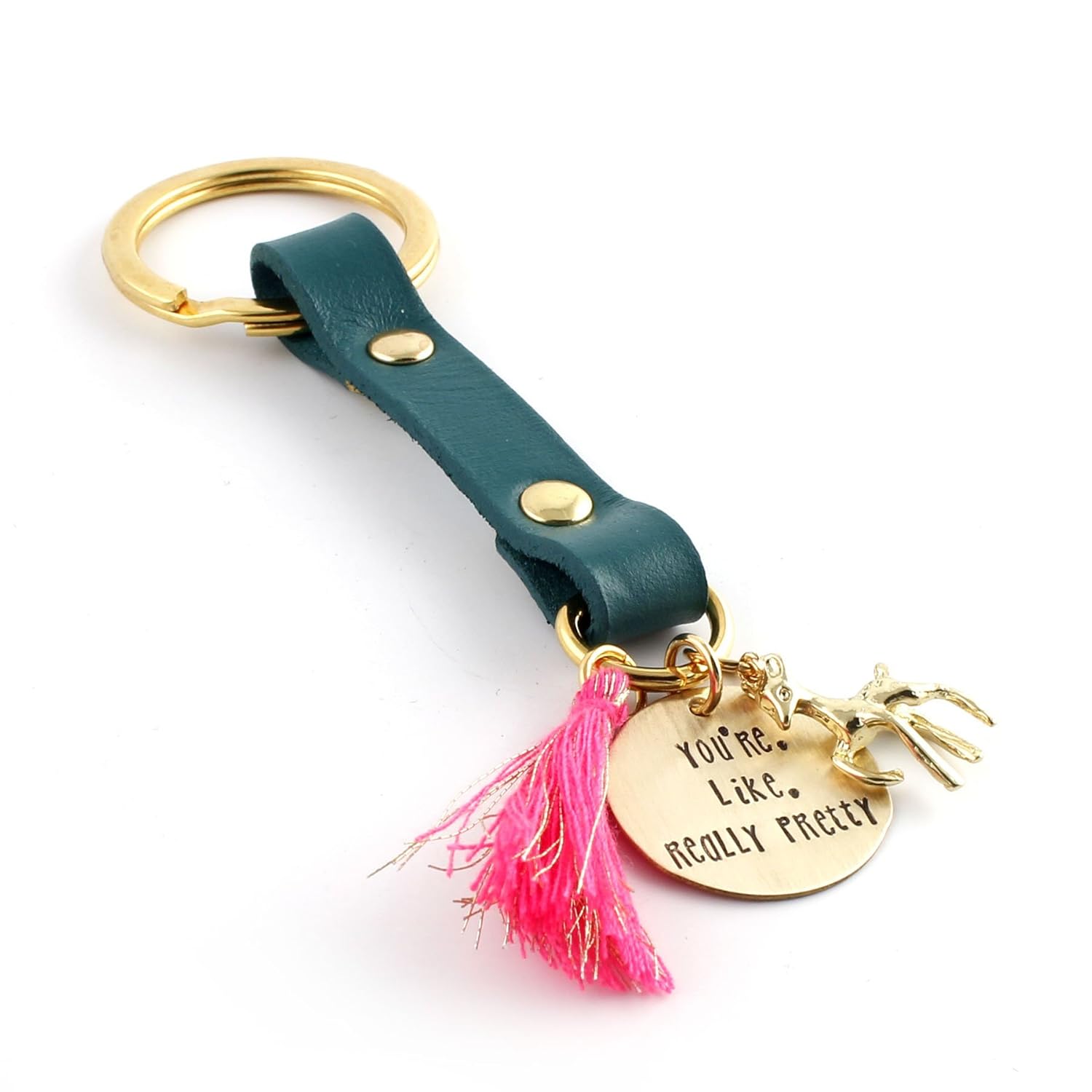 Amazon.com: Mean Girls Leather Key Chain - You're Like, Really Pretty ...