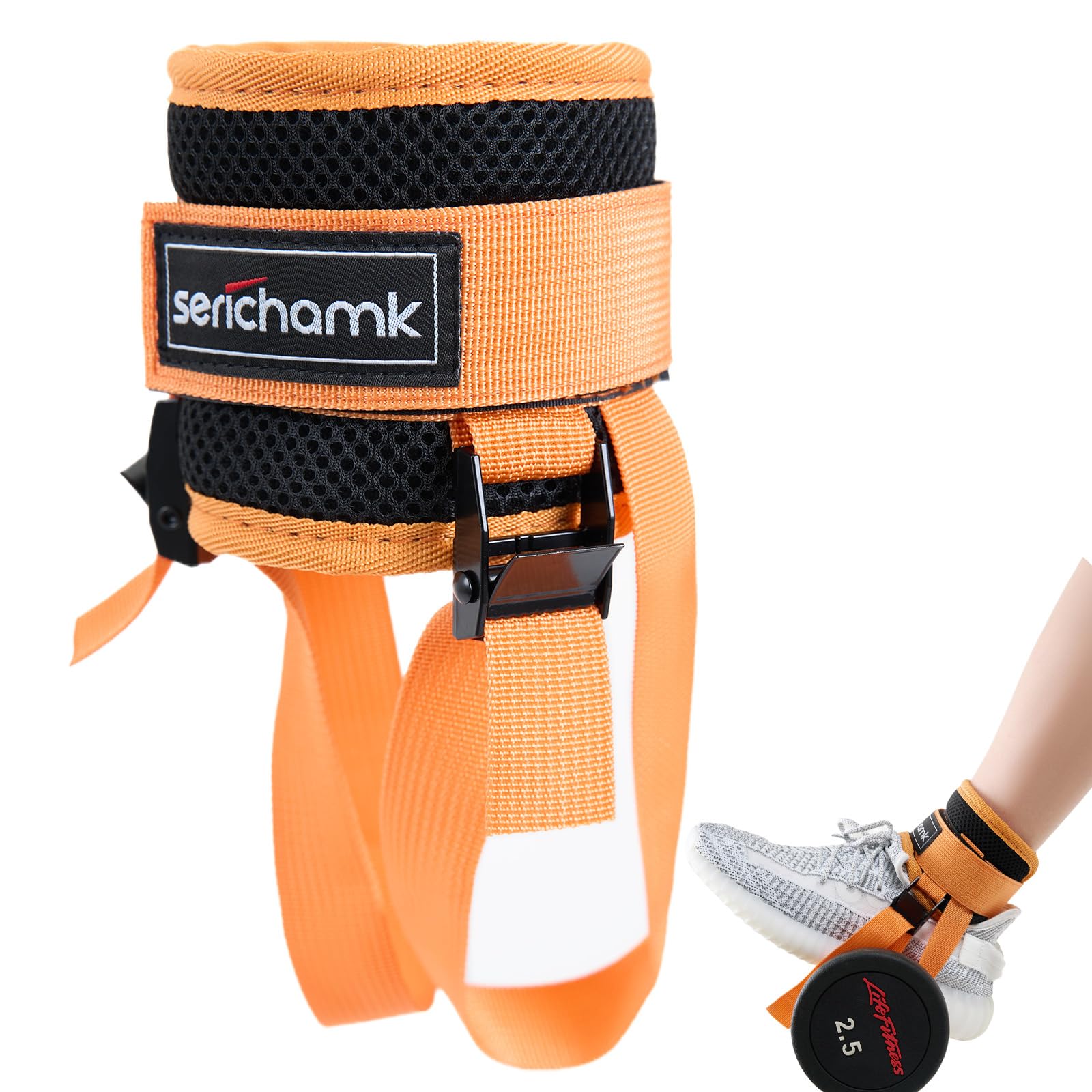 Dumbbell Foot Strap Tibialis Trainer Feet Dumbbell Attachment Orange ...