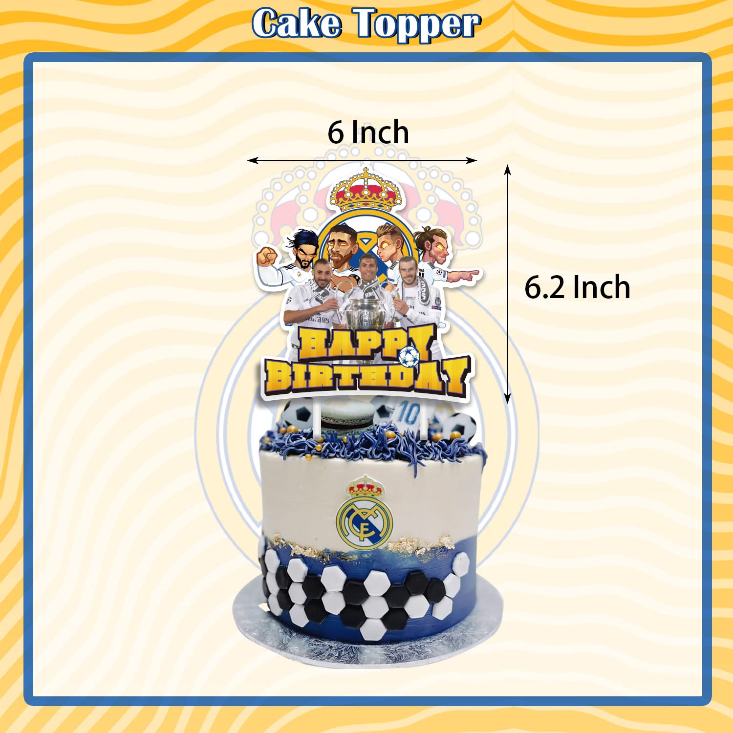 Mua Real Madrid CF Birthday Party Decorations Cristiano Ronaldo Soccer ...