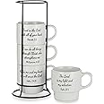 Amazon.com | Signature Housewares Stackable Coffee Mug Tower Set with ...