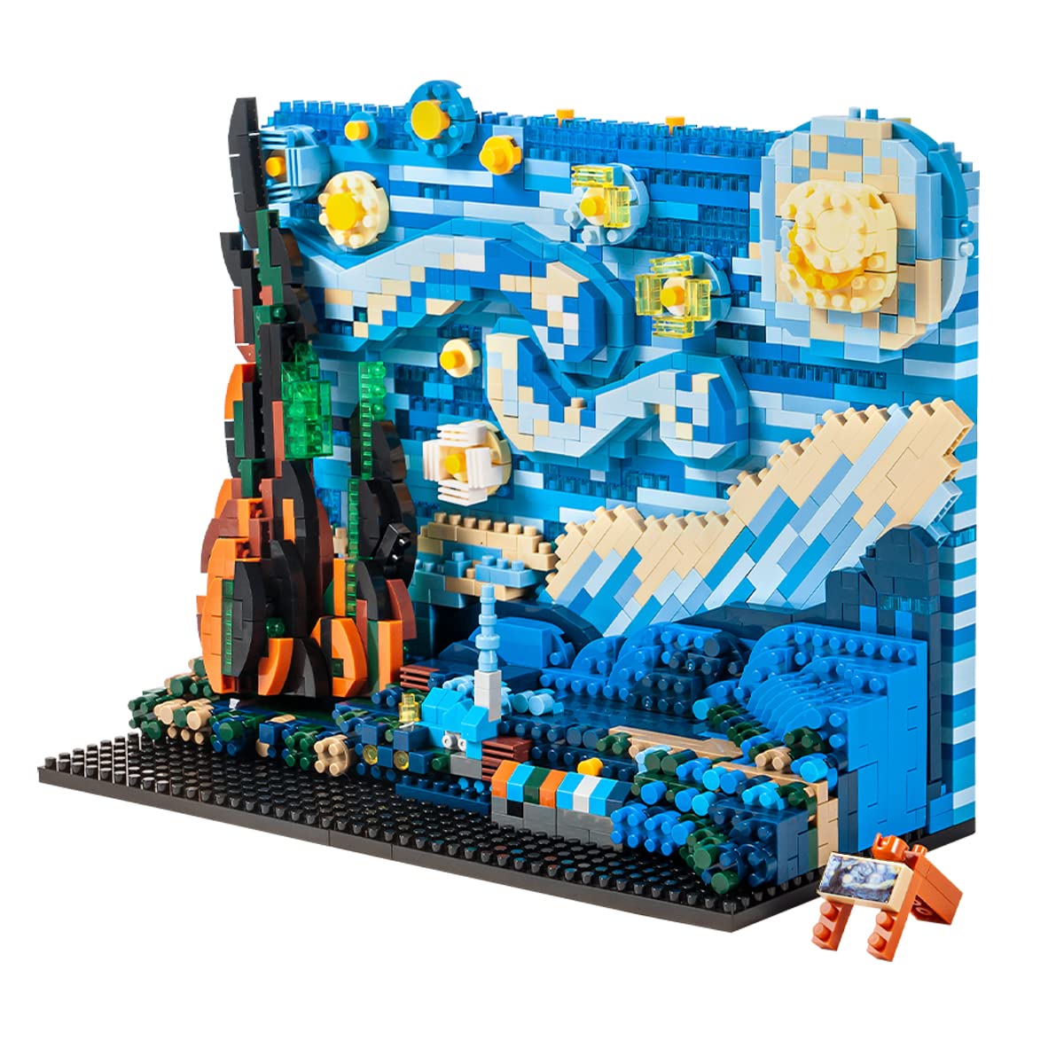 Mua Van Gogh Starry Sky Micro Building Blocks Toy Mural Set,3D Puzzle ...