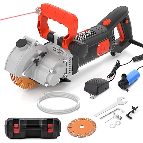 LASIEYO Wall Chaser Concrete Cutter, 4800w Electric Concrete Groove ...
