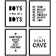 Amazon.com: HUACANVASART Boys Quotes Positive Affirmations Poster for ...