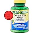 Amazon.com: Spring Valley Calcium Plus Vitamin D3 150 Mini Softgels ...