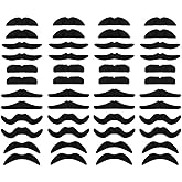 Amazon.com: LuckyStar365 24 pcs Novelty Fake Mustaches, Mustache Party ...
