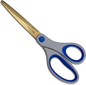 Amazon.com : Officemate 8-Inch Titanium Sissors with Soft Grip Handle ...