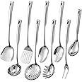 Amazon.com: 304 Stainless Steel Kitchen Cooking Utensils Set - 9 PCS ...
