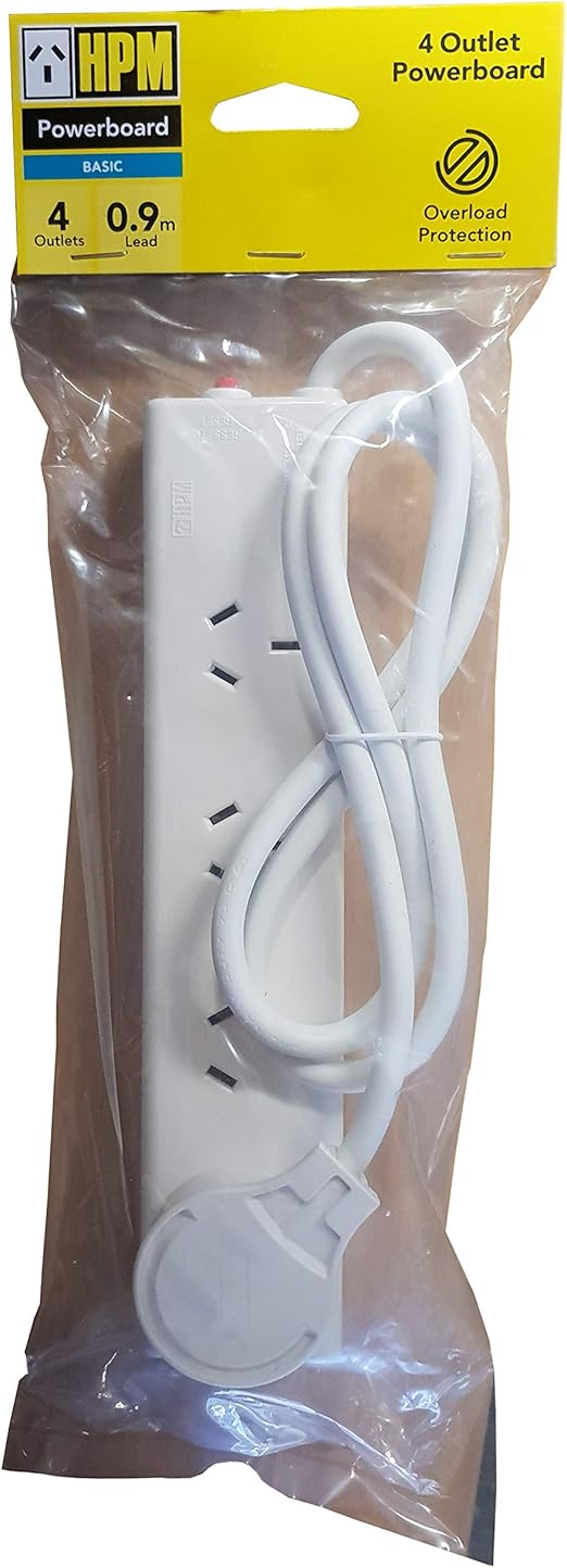 HPM R105 Standard Overload 4 Outlet Powerboard Powerboard - Standard ...