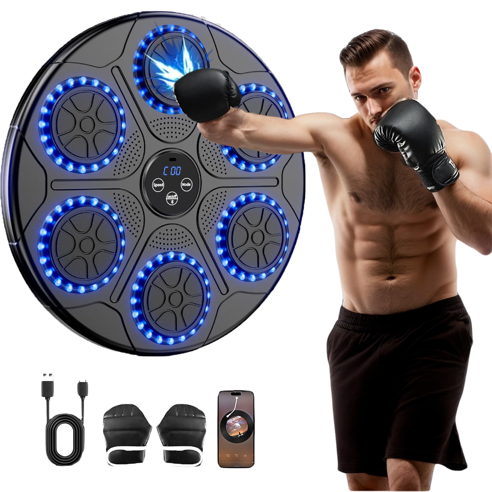 OUNAN Music Boxing Machine Home Wall Mount Music Boxer, Electronic ...