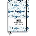 Amazon.com : RICCO BELLO Wide Ruled Hardcover Diary Journal School ...