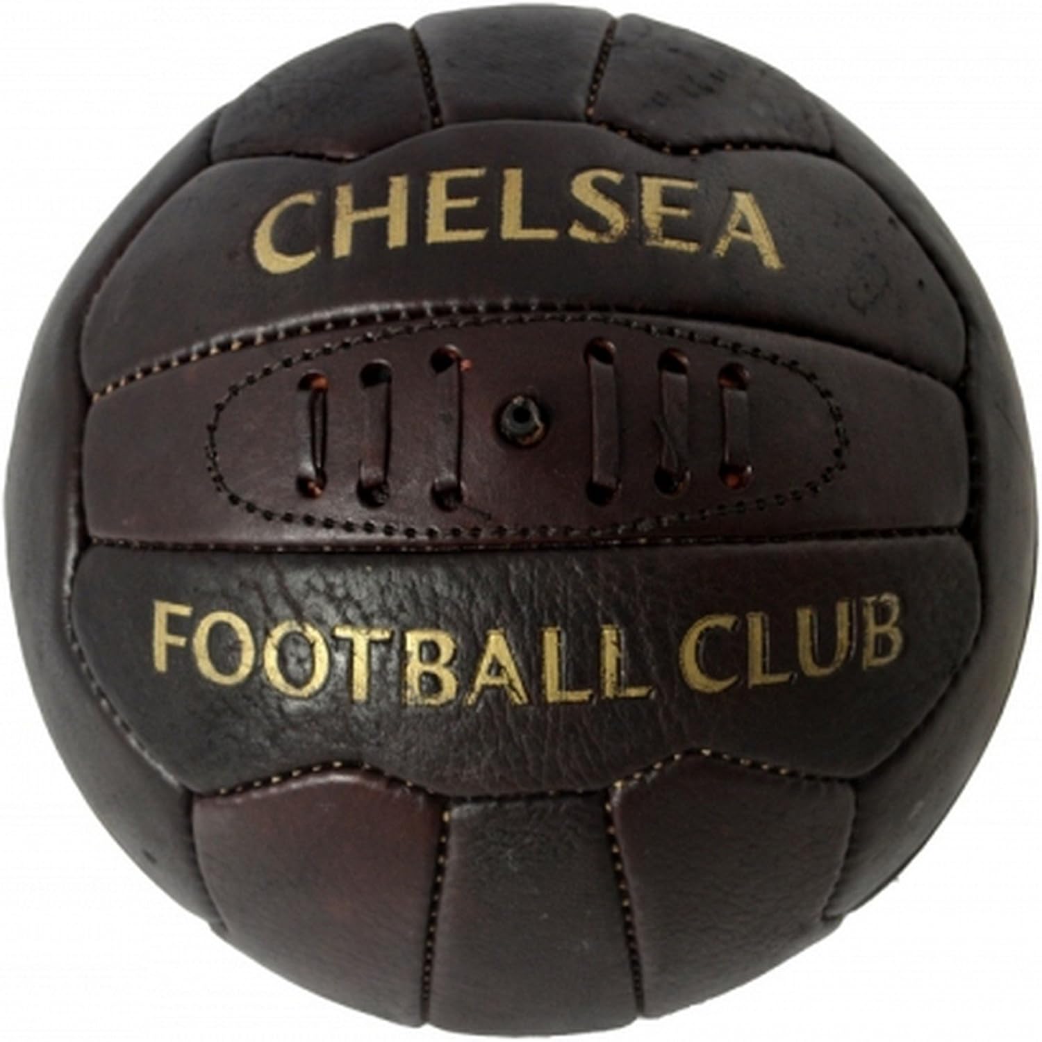 Amazon.com: Chelsea FC Official Retro Heritage Leather Soccer Ball (5 ...