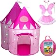 Amazon.com: 5-Piece Princess Castle Girls Pop Up Play Tent & Dress Up ...
