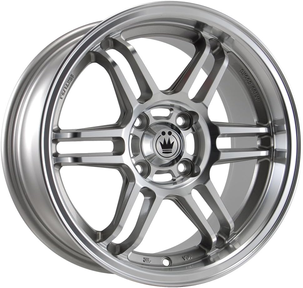 Amazon.com: Konig Lightspeed Silver Machined Wheel (15x7.5"/4x100mm ...