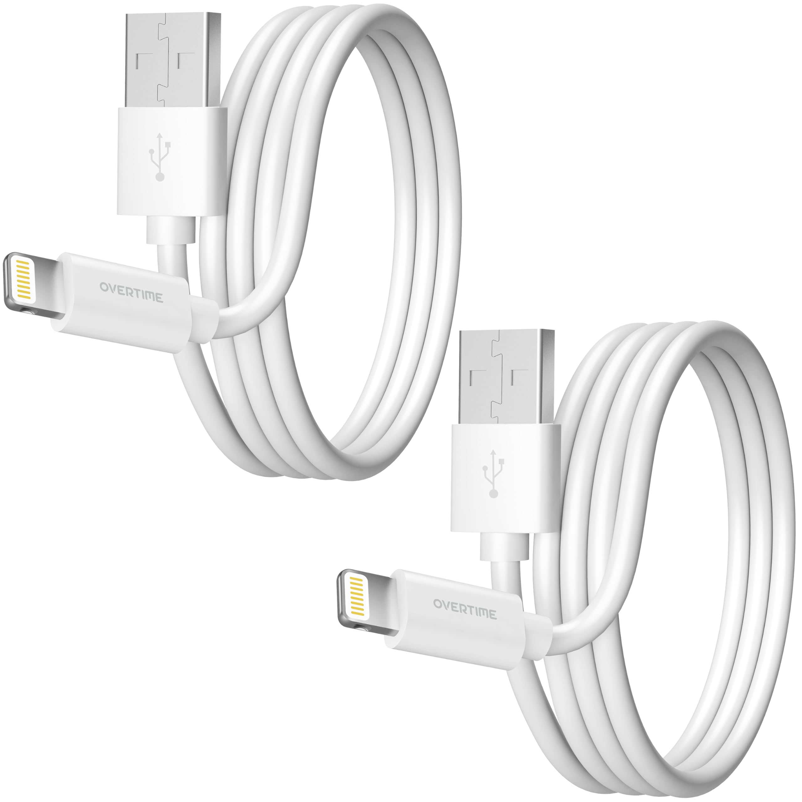 Overtime Lightning Cable, MFI Certified, Portable & Smart Charging USB ...