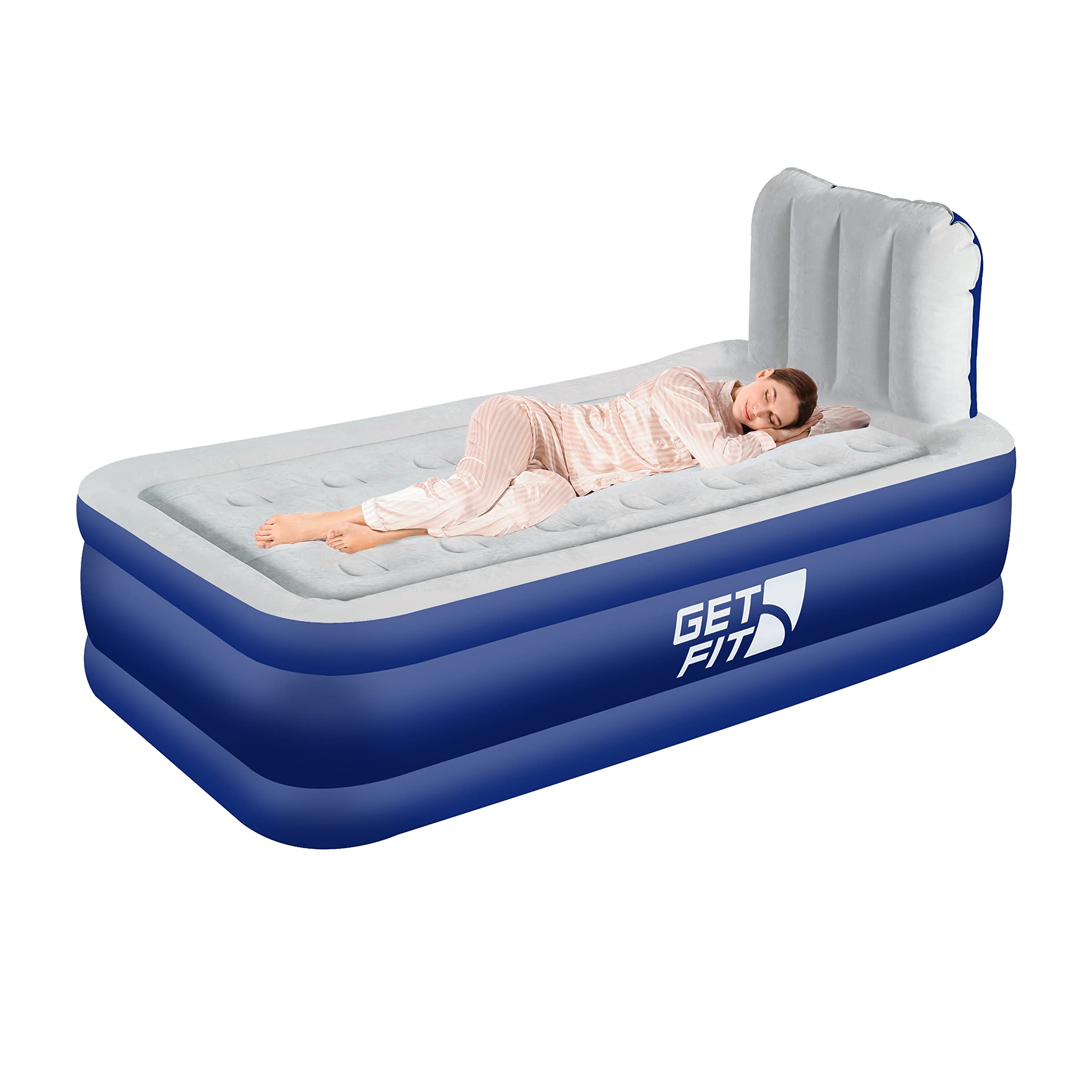 Get Fit Air Bed with Built in Electric Pump - Premium Twin Airbed ...