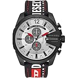 Amazon.com: Diesel Men's DZ4481 Overflow Analog Display Quartz Red ...