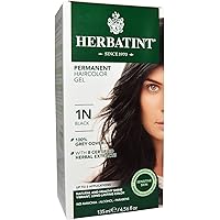 Amazon.com : Herbatint 1N Permanent Herbal Black Haircolor Gel Kit - 3 ...