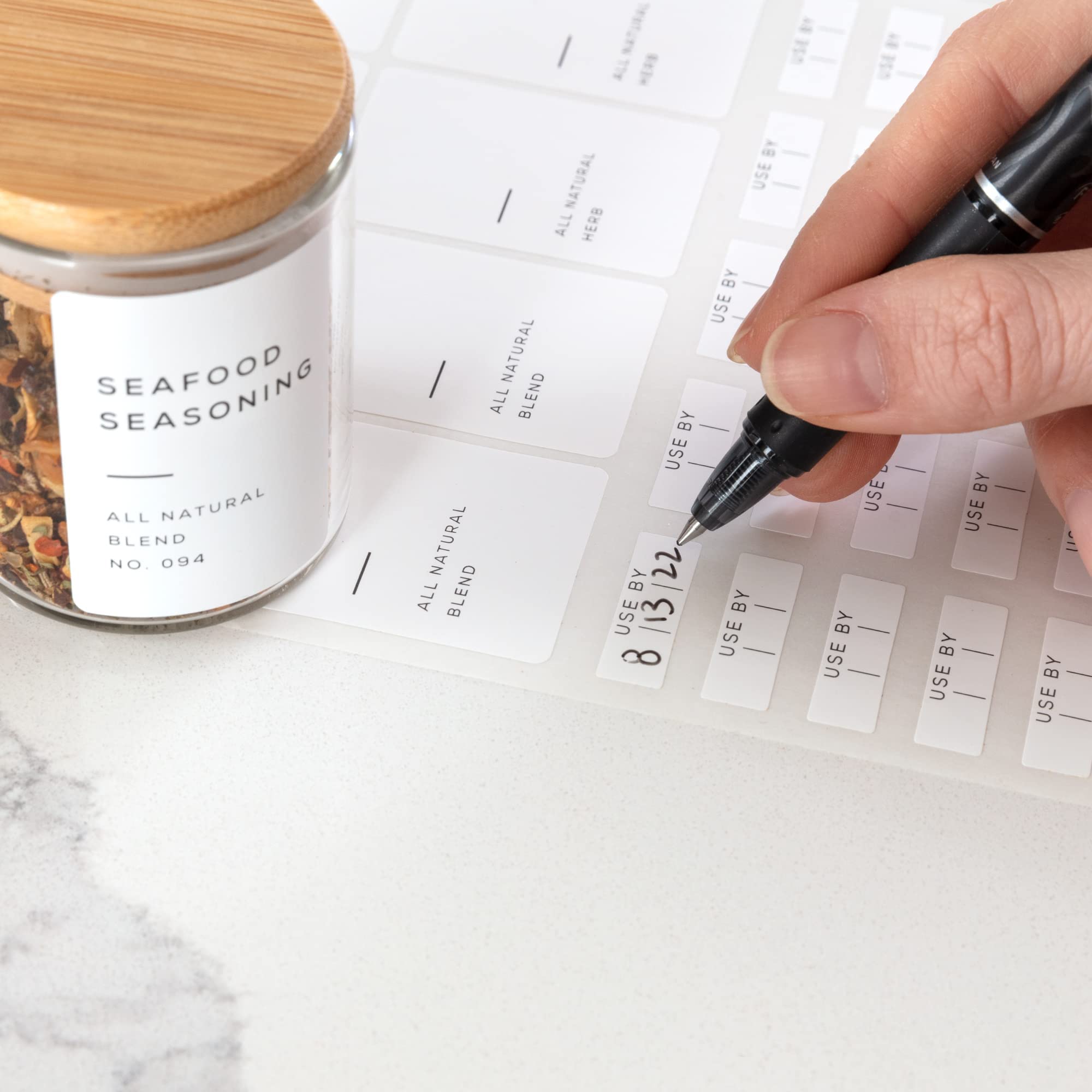 Mua Bloomondo 160 Waterproof Spice Jar Labels Preprinted 2.1x1.6in ...