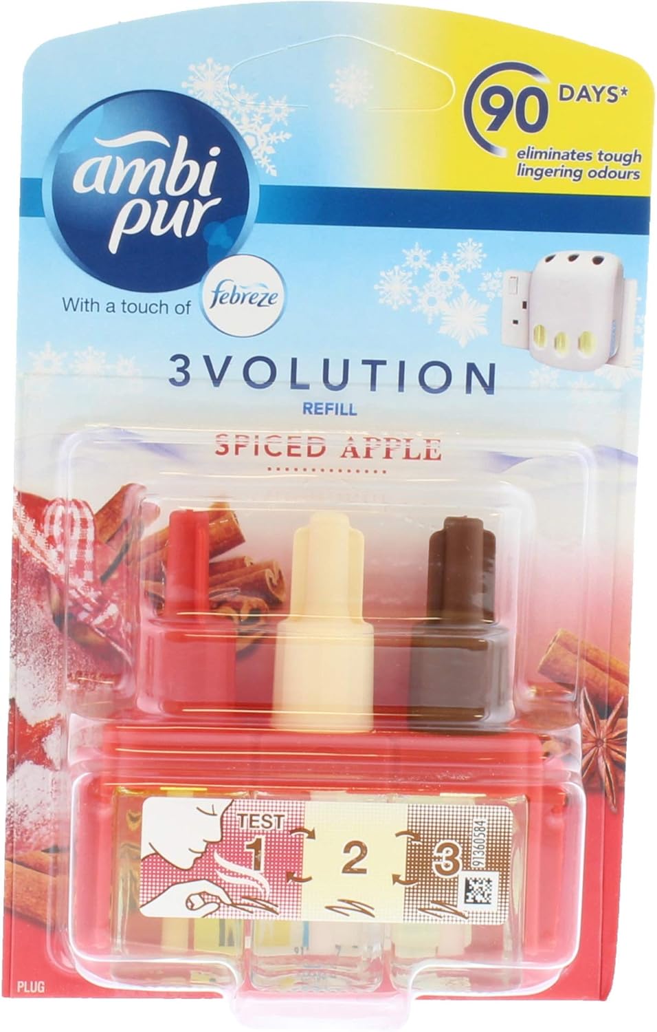 Ambi Pur 3 Volution Plug-In Refill Spiced Apple With Febreeze, Air ...
