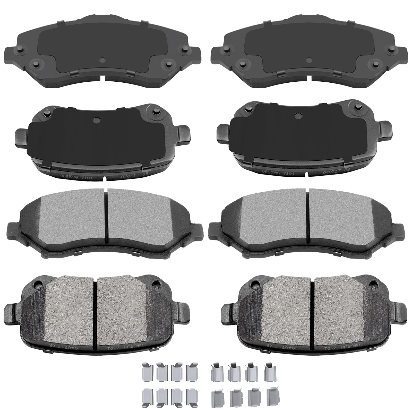 AUTOMUTO D1273 & D1326 Front Rear Ceramic Pads Brake fit For 08-12 For ...