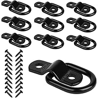 Amazon.com: D Rings Tie Down Anchors Hooks for Trailer Truck Bed Bracket Enclosed Points Pickup ...