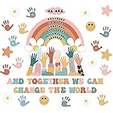 Amazon.com: 92 Pieces One World Together Classroom Decorations We Can ...