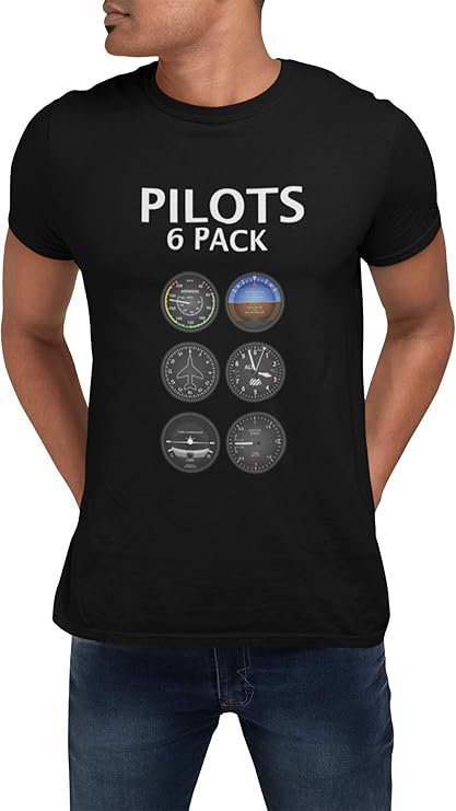 Amazon.com: Pilot 6 Pack Aviation T-Shirt, Flying Pilot Shirt, Gifts ...