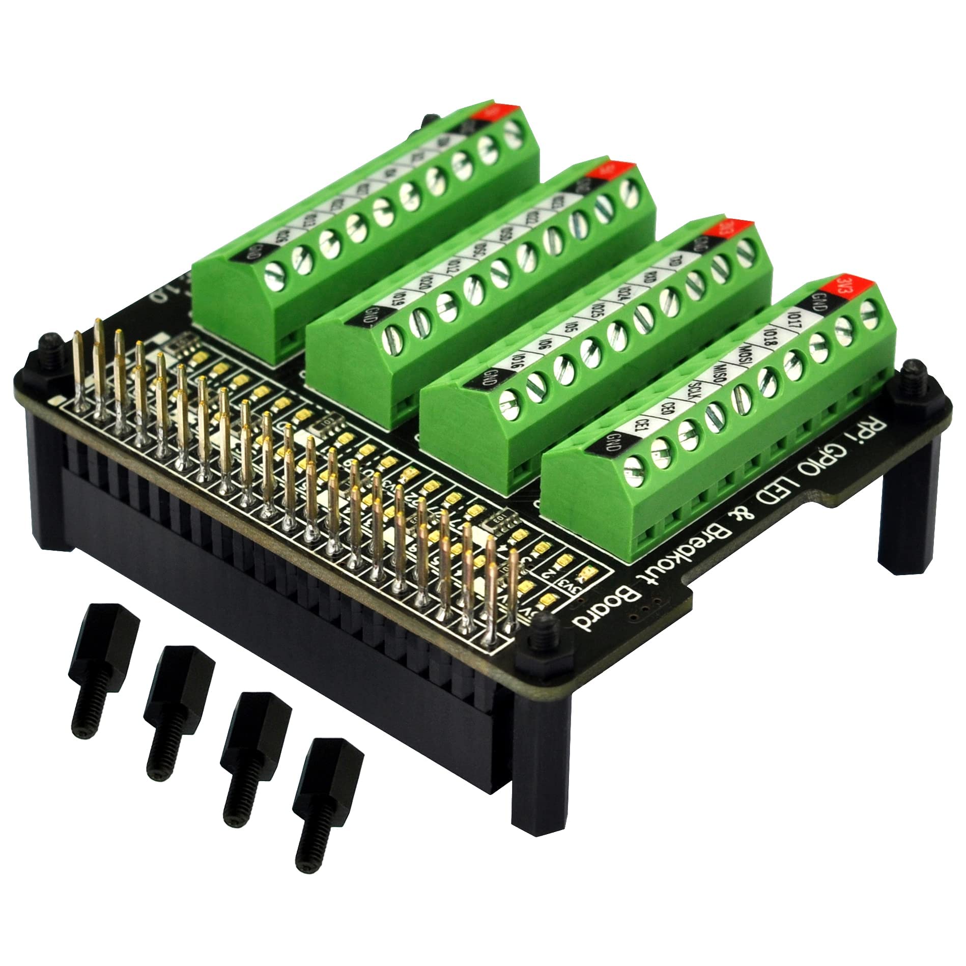 Mua GPIO Status LED Terminal Block Breakout Board for Raspberry Pi A+ 3A+ B+ 2B 3B 3B+ 4B trên ...