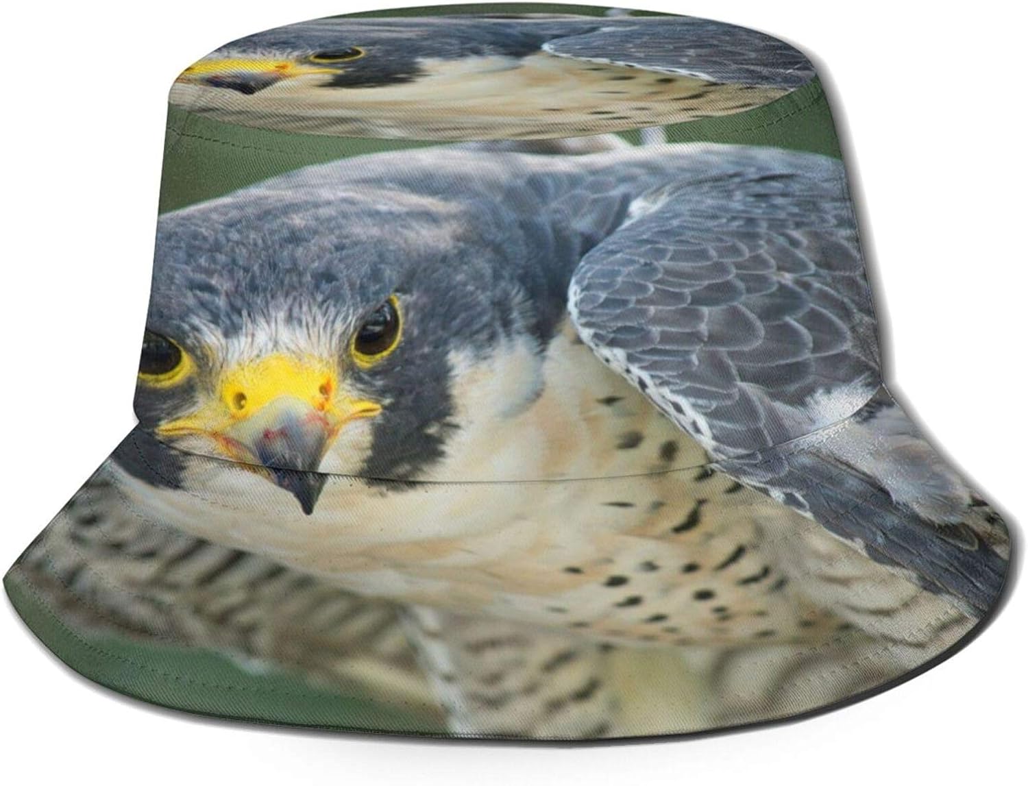 Peregrine Falcon Close Up Facing Forward Bucket Hats for Women Teens ...