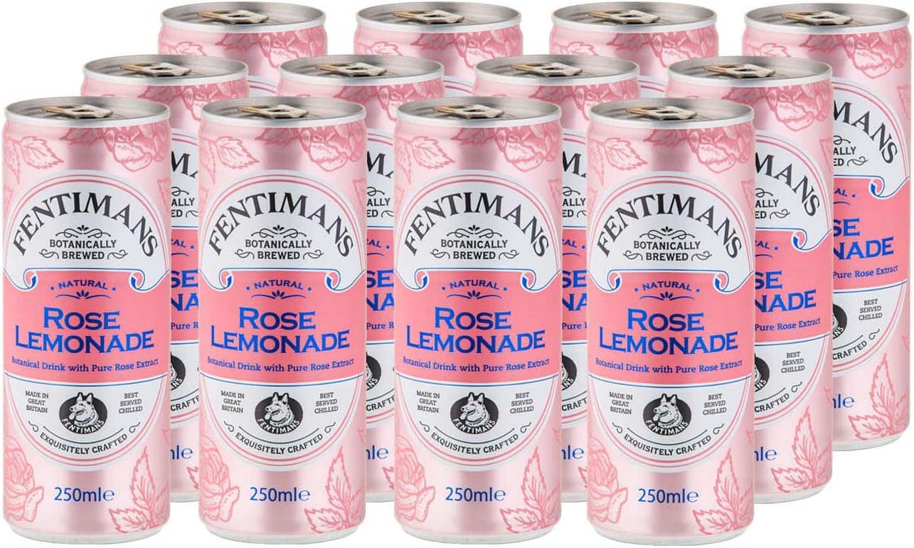 Fentimans Rose Lemonade, 12 x 250ml Cans: Amazon.co.uk: Grocery