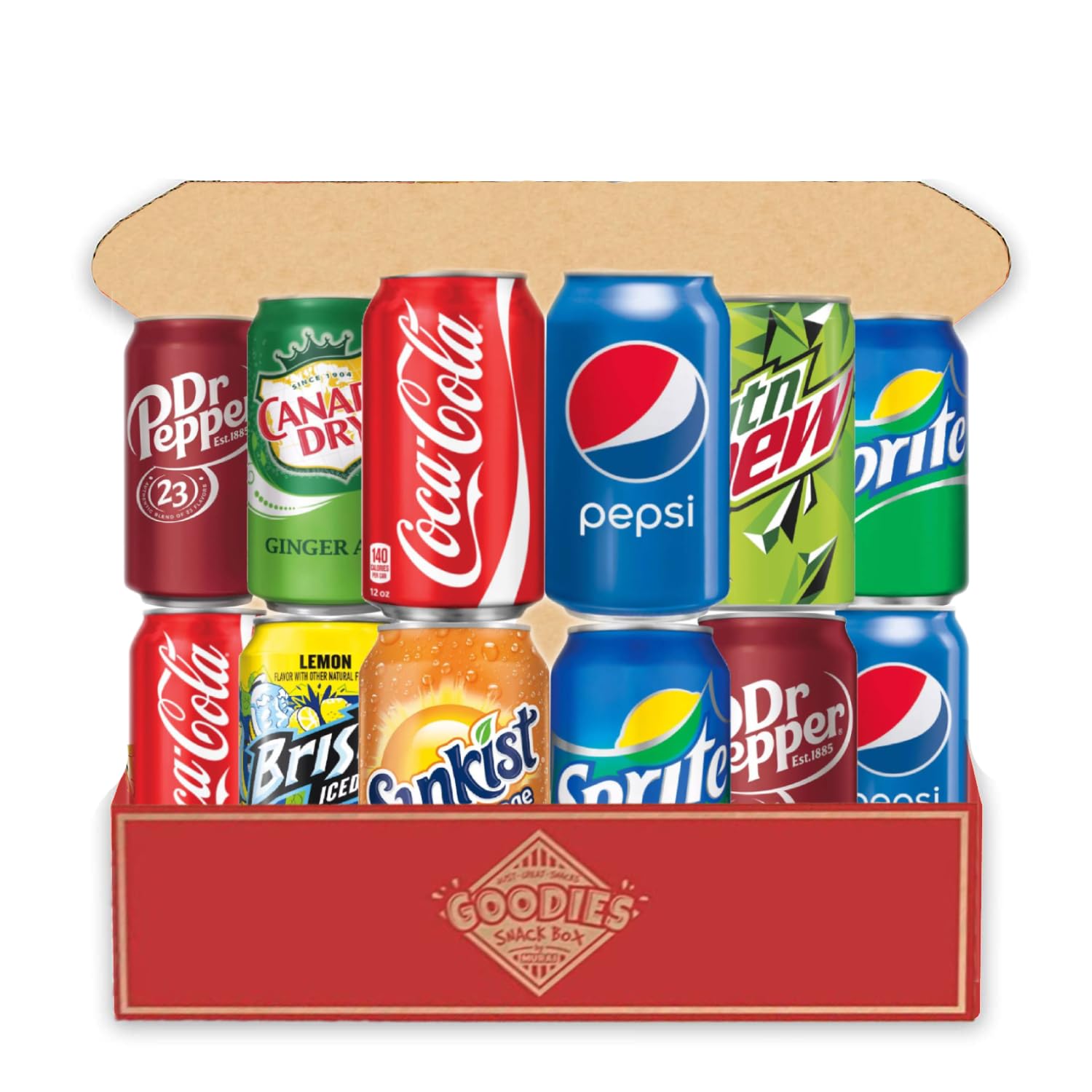 Mua 12 Soda Variety Bundle | Multi Flavor Soft Drink Pack | Assortment ...
