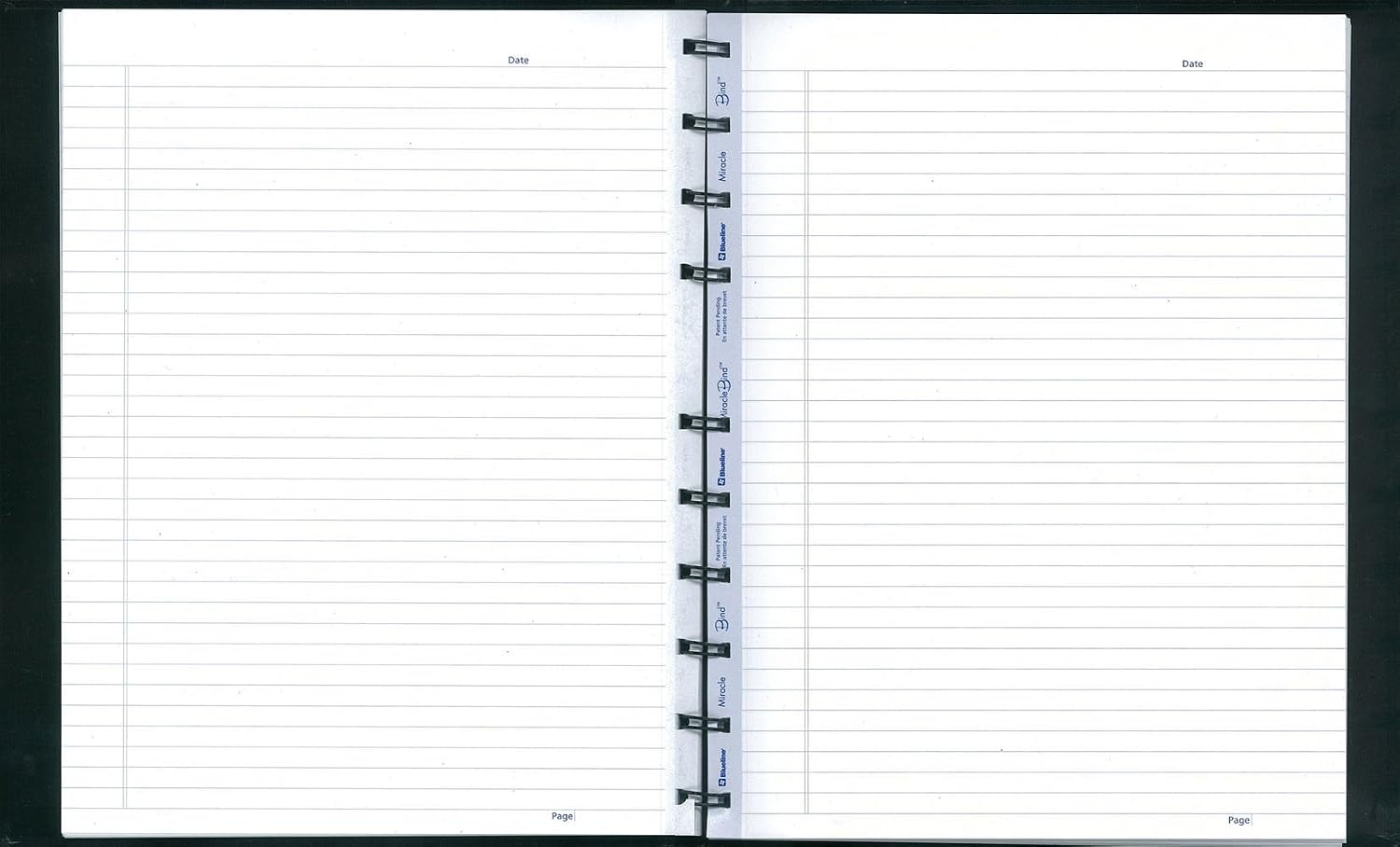 Blueline MiracleBind Notebook 9.25x7.25-Inch 150 Pages, Black (AF9150 ...