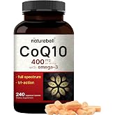 Amazon.com: NatureBell CoQ10 100mg with Omega 3, 240 Capsules | Stable ...