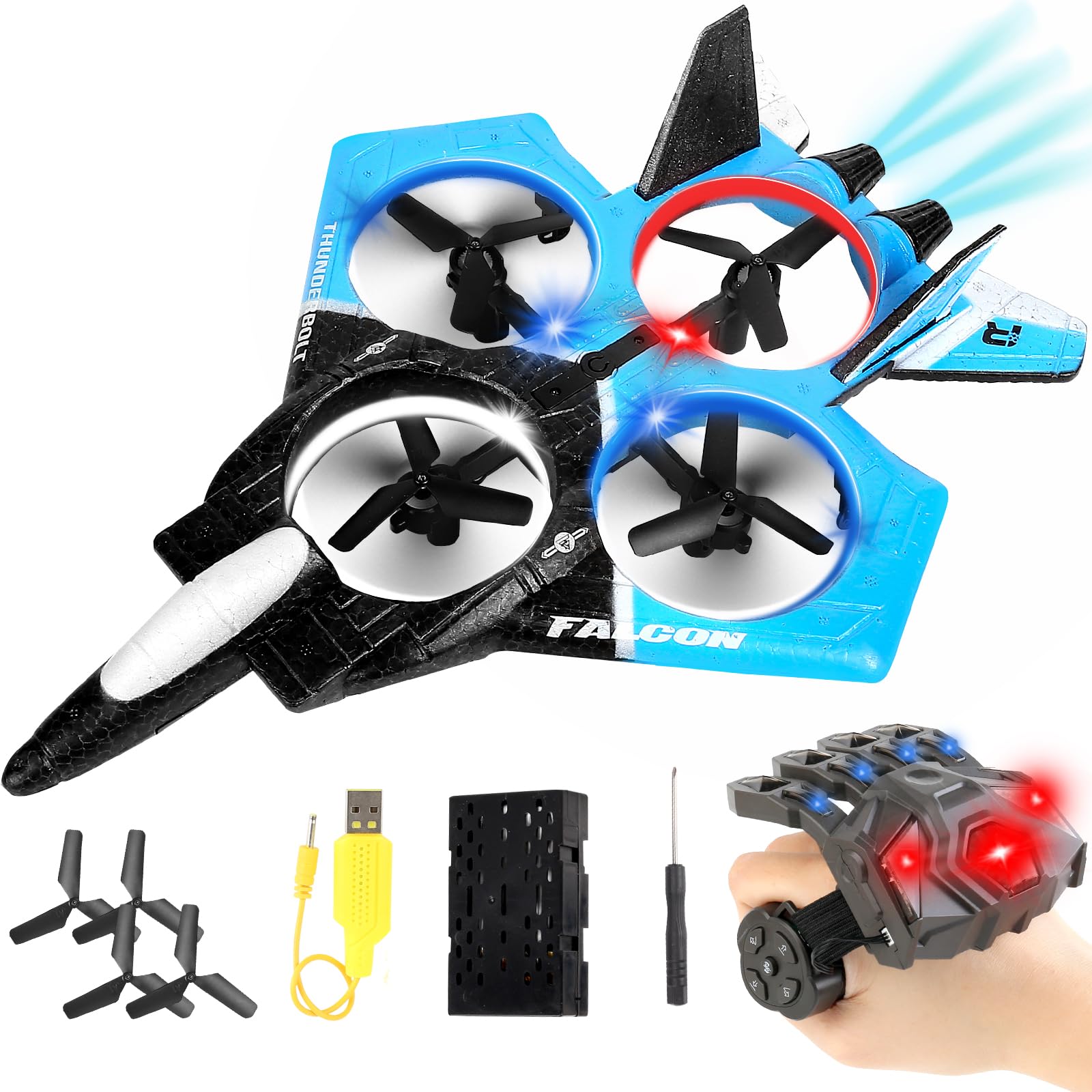 2025 Upgraded RC Plane - Gravity Sensing Foam Remote Control Airplane ...