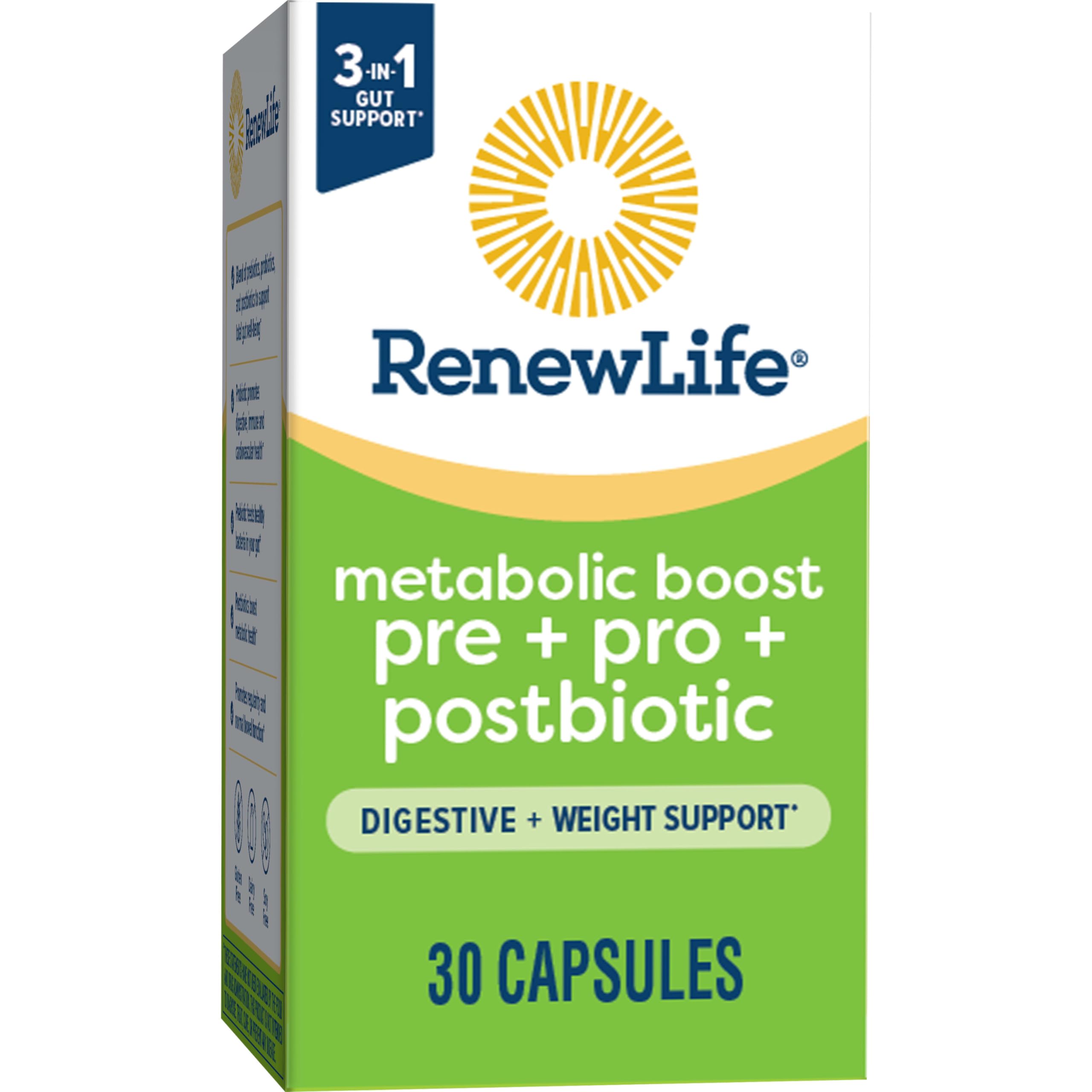 Mua Renew Life Metabolic Boost Pre + Pro + Postbiotic; Prebiotics ...