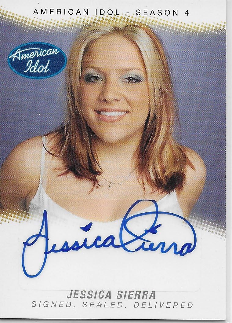 Amazon.com: JESSICA SIERRA 2005 FLEER "AMERICAN IDOL" PERSONALLY ...