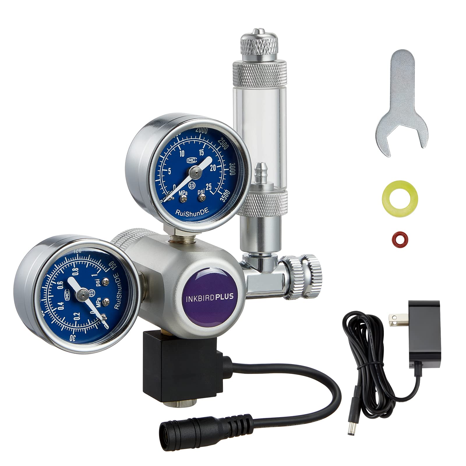 Mua Aquarium CO2 Regulator 12V DC Solenoid with Big Dual Gauges，Bubble Counter with Check Valve ...
