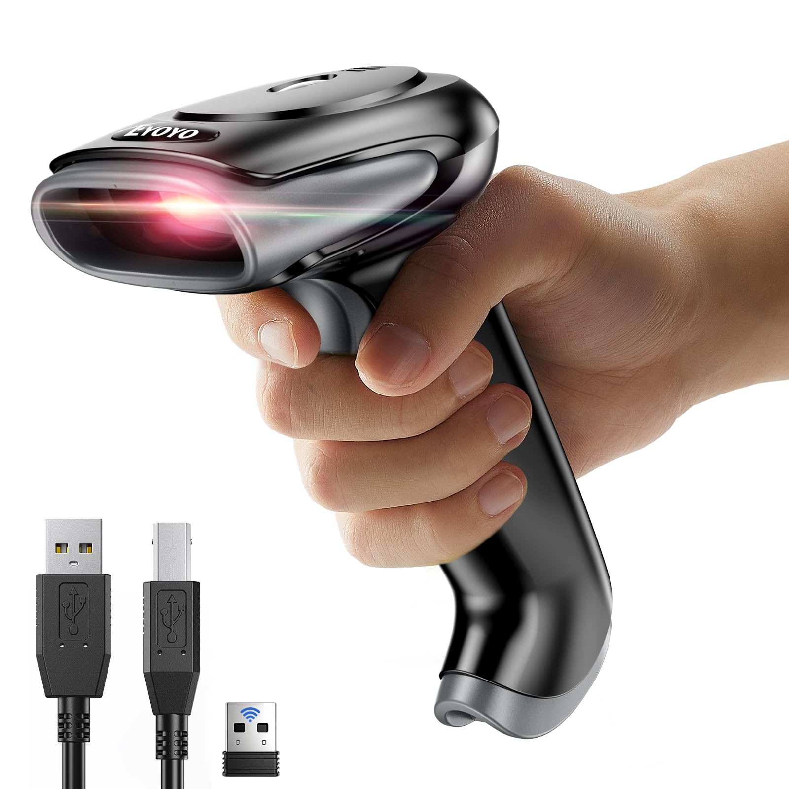 Mua Eyoyo 2D Bluetooth Barcode Scanner Wireless, 2500mAh Handheld ...