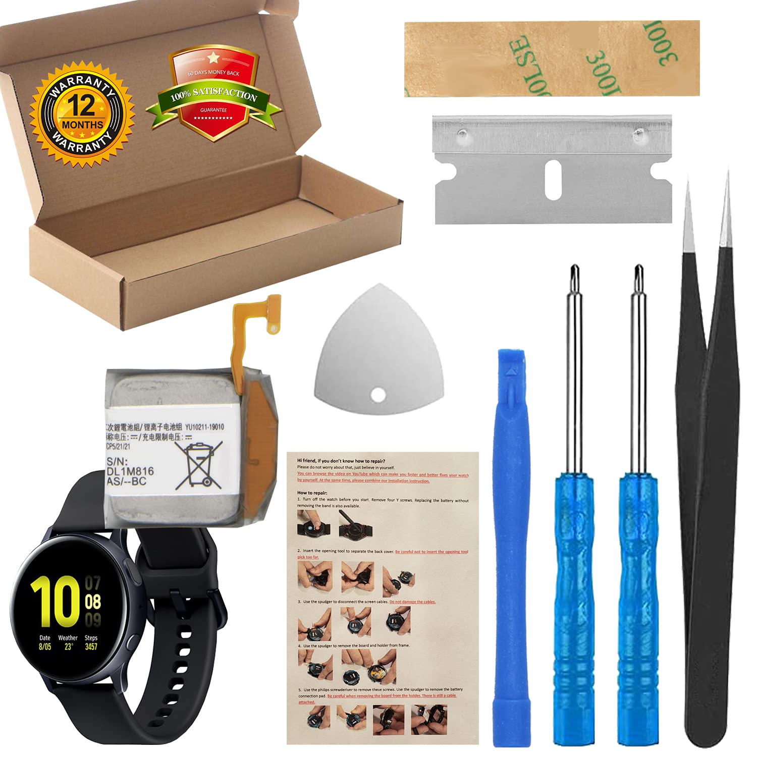for Samsung Galaxy Watch Active 2 40mm SM-R830 SM-R835 SM-R835U and for ...