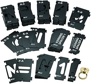 Amazon.com: Rockler Router Letter Template Set (1-1/2”H - 99 Pieces ...