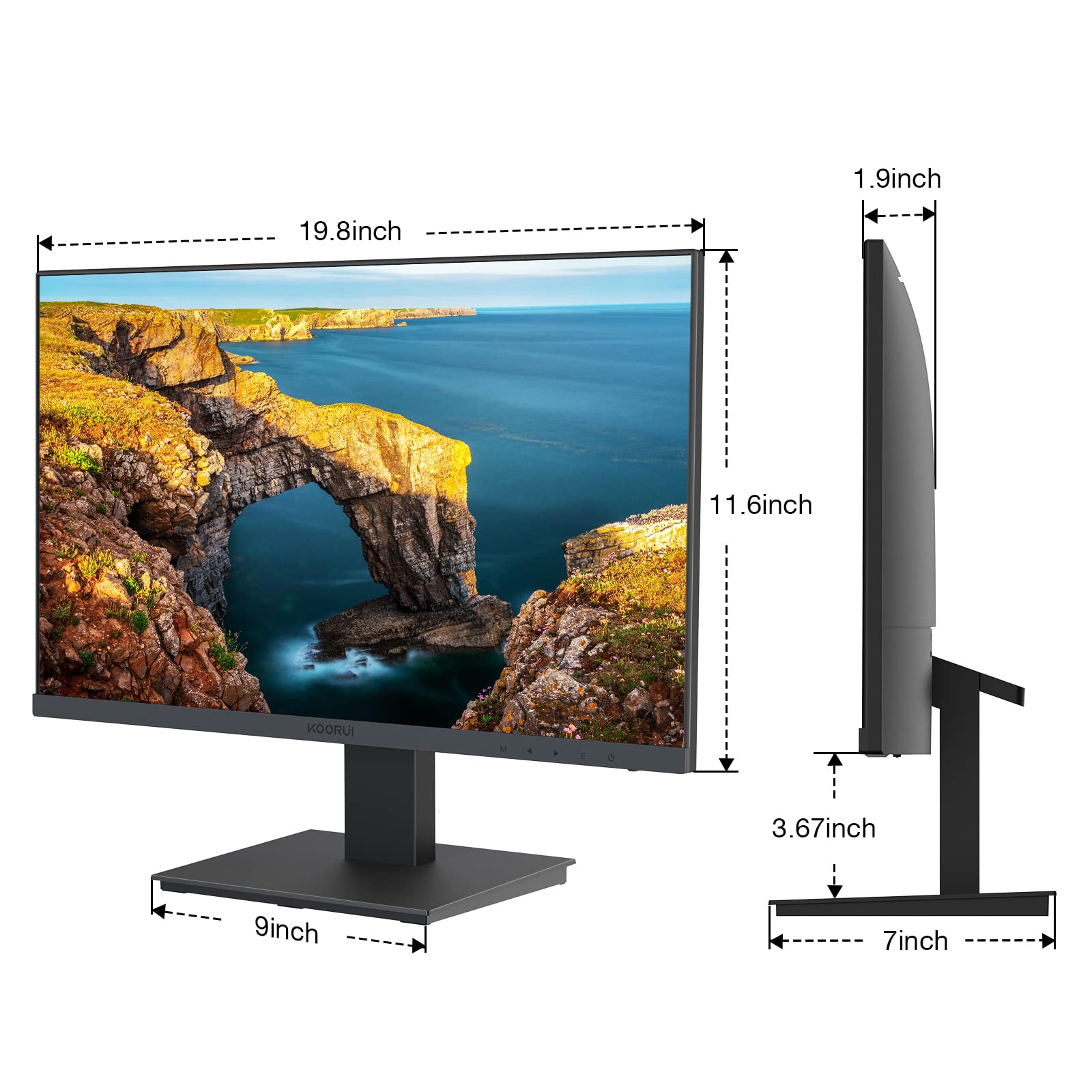 Mua KOORUI 27 Inch FHD Monitor, Computer Monitors Full HD(1920 x 1080p ...